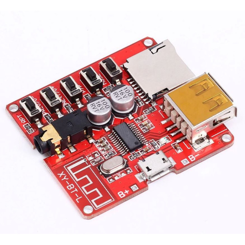 Bluetooth 4.1 audio receiver module, MicroSD, TF