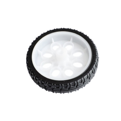 65mm white rubber wheel compatible with TT