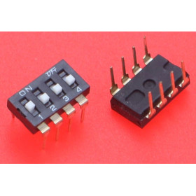 DIP Switch, DP-2P, 2.54mm, blue