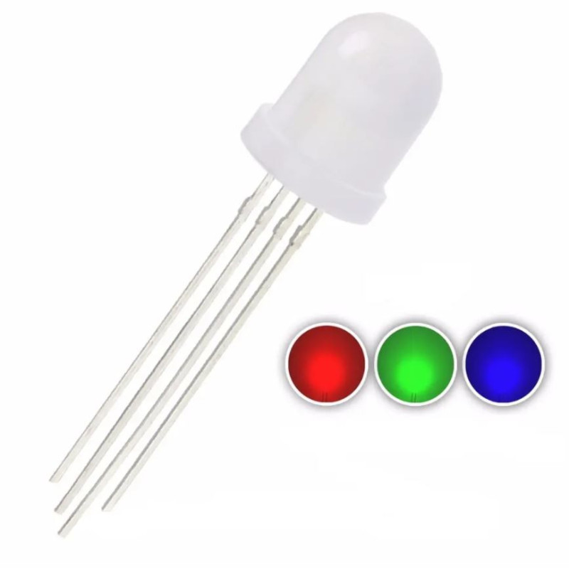 LED RGB, 10mm, catod comun