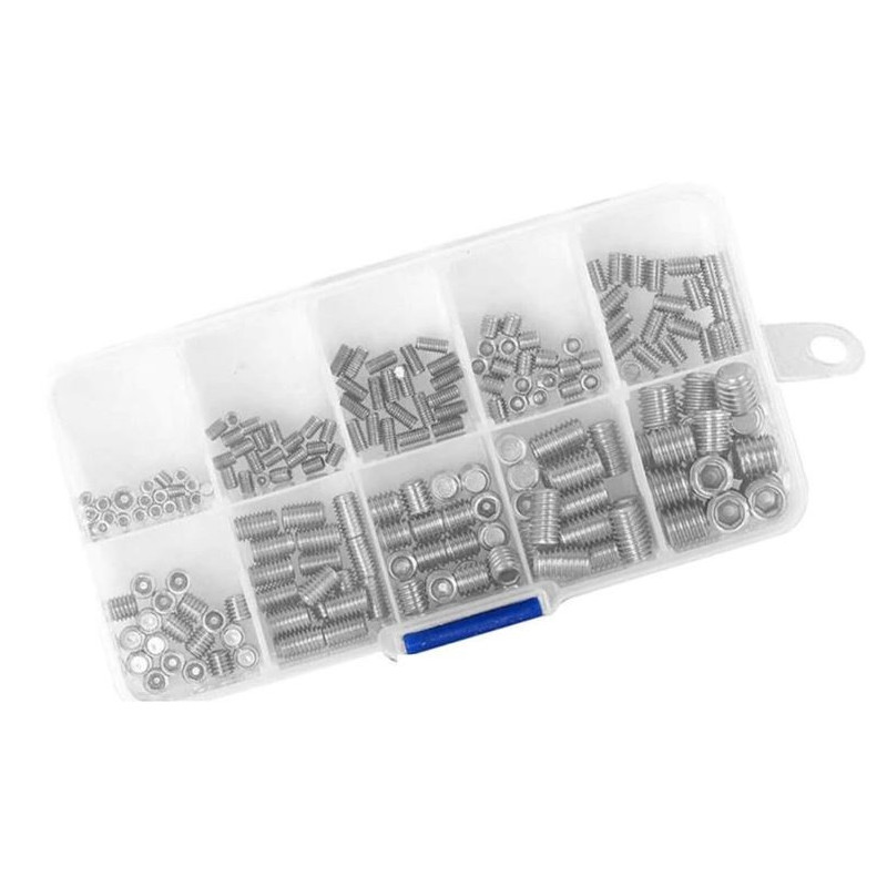 Set surub fara cap, Allen Head, inox, 200 bucati