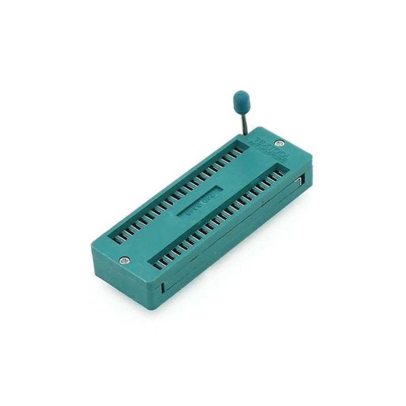 Universal socket 40 pins, ZIF, with clamping