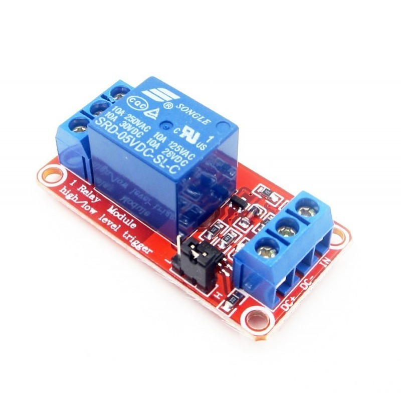 Modul releu cu optocuplor, nivel High sau Low