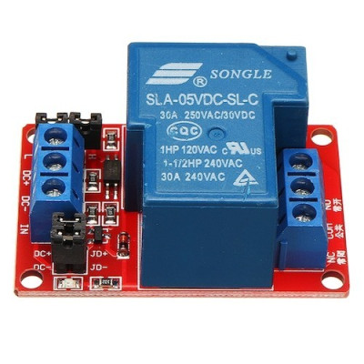 Relay module with optocoupler, 1 channel, 5V