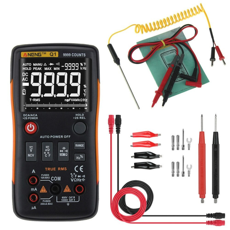 Digital multimeter Q1, True-RMS, NVC, temperature