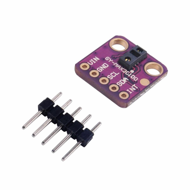 Pulse sensor, oximeter, optical, GY MAX30100, I2C