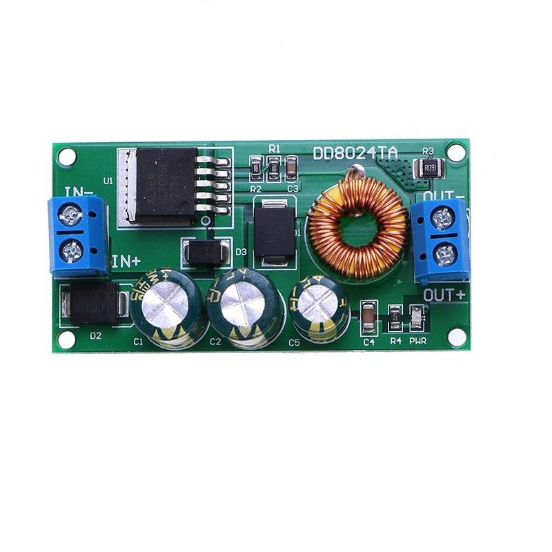 Voltage step-down module, fixed, 14-80V to 12V