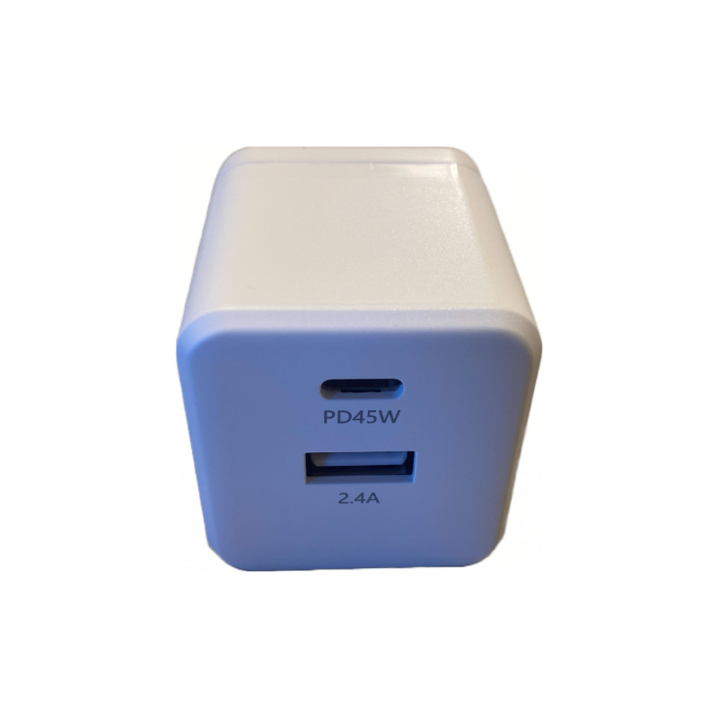Charger PD, 45W, QC, 12W, 220VAC, USB Type-C plus