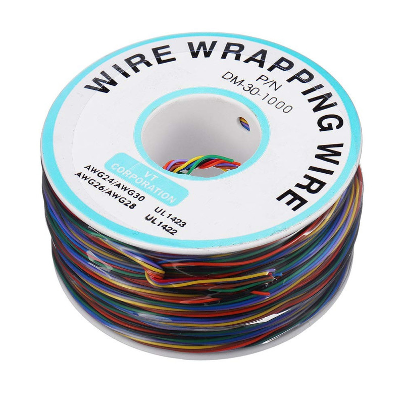 Wire set 30AWG plated copper 280m 8 colors
