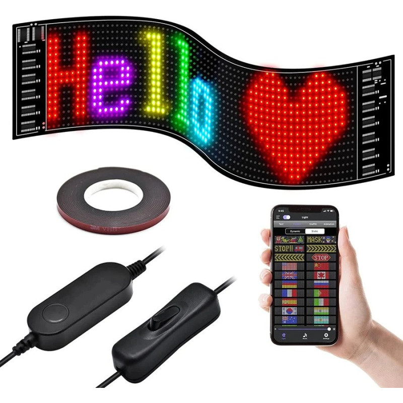 Modul Panou publicitate, Display RGB,37x9cm