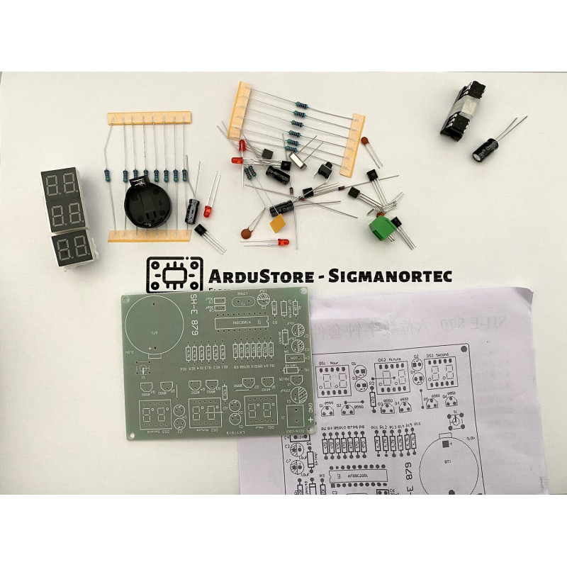 Electronic clock kit, AT89C2051