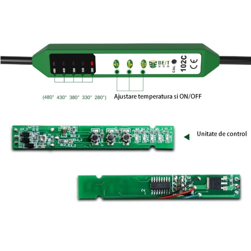 Pistol lipit, letcon, temperatura constanta