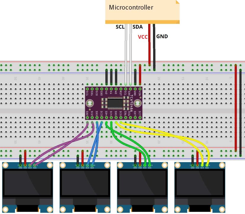 Modul multiplexor, I2C, 8 canale, TCA9548, 3.3-5V